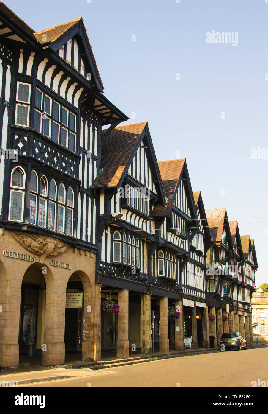 Old Tudor houses in Chesterfield Stock Photo - Alamy