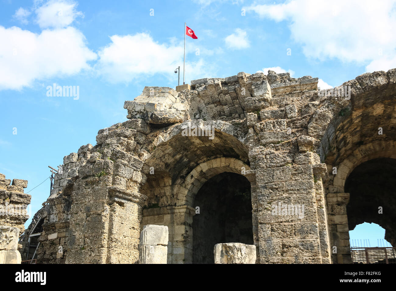 Ancient Side ruins in Turkey Kemer Antalya Stock Photo - Alamy