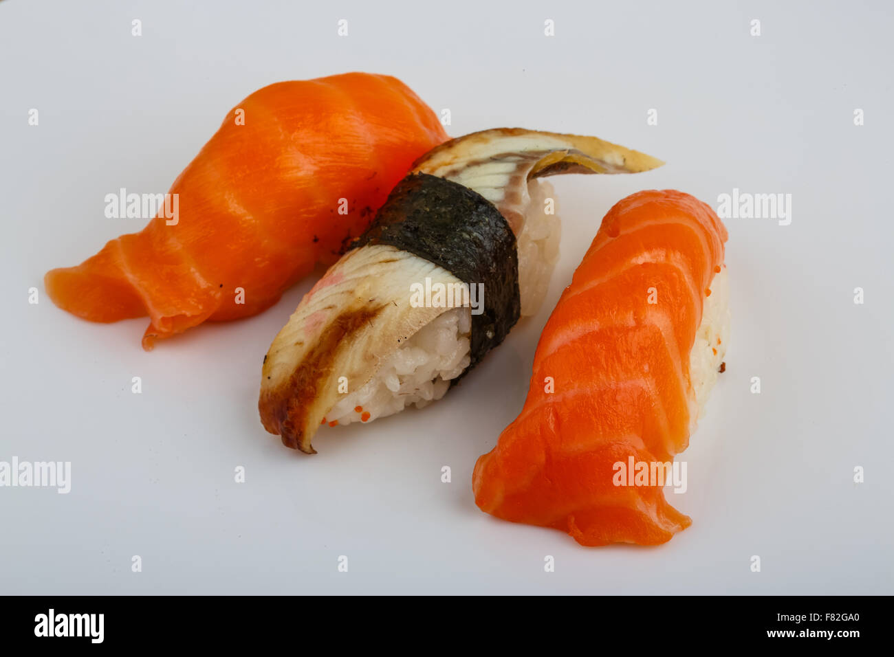 Japan traditional cusine - fresh cold sushi set Stock Photo - Alamy