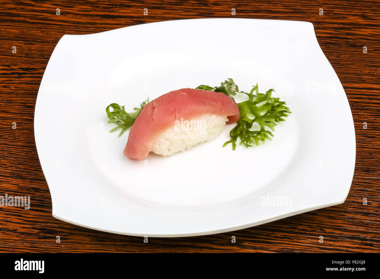 Japan traditional fresh cold Tuna sushi Stock Photo - Alamy