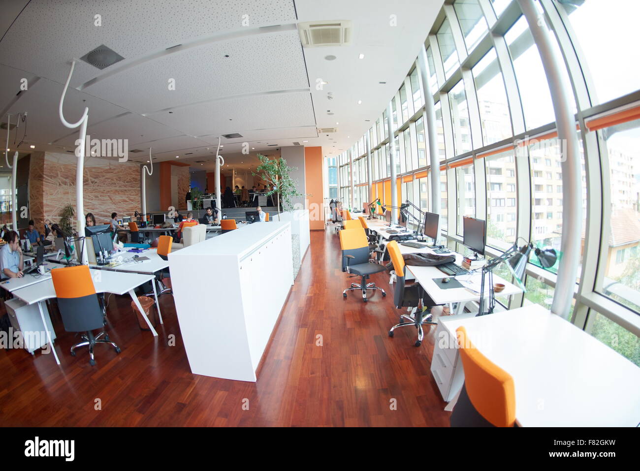 startup business people group working everyday job at modern office ...