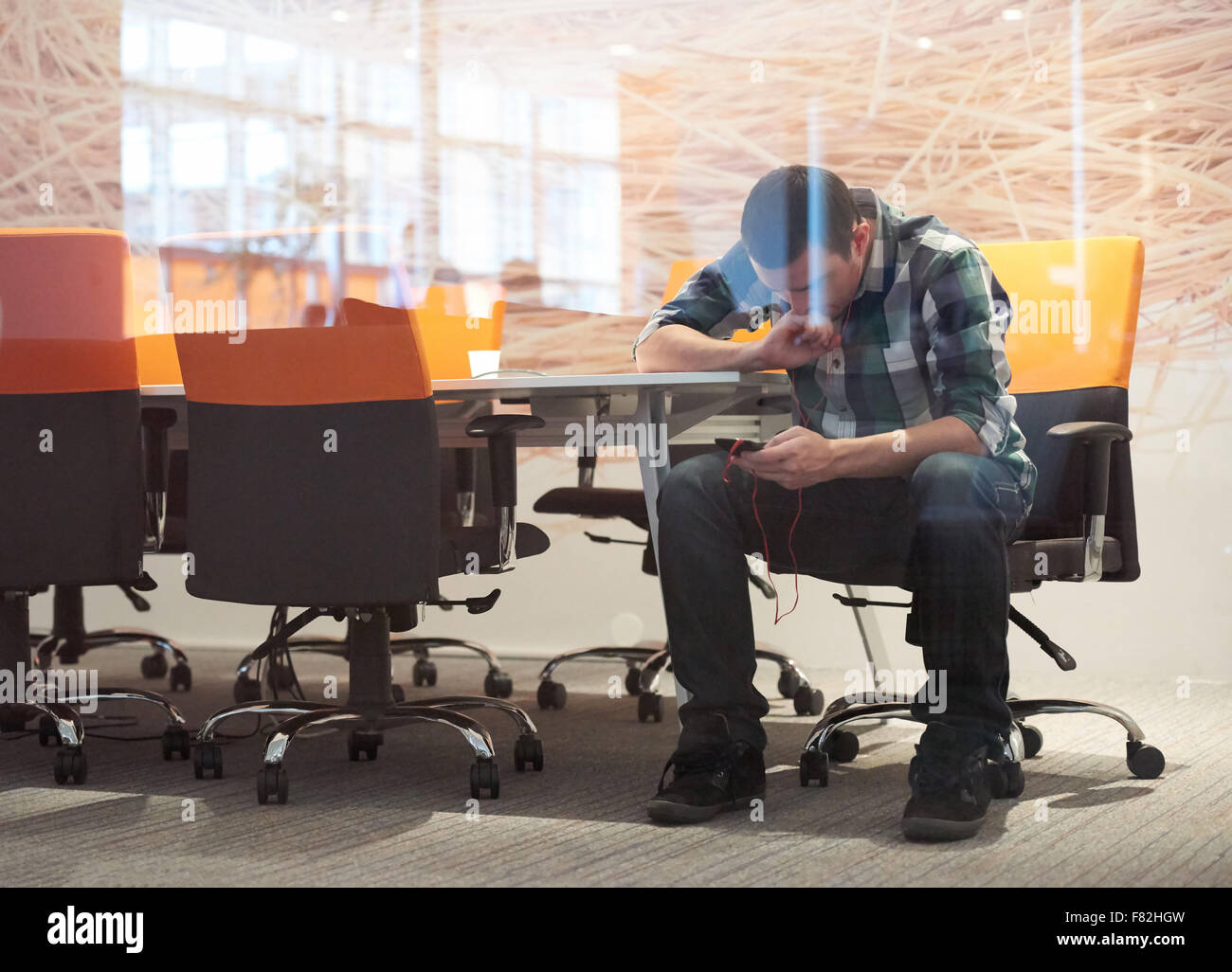 startup business, software developer working on computer at modern ...