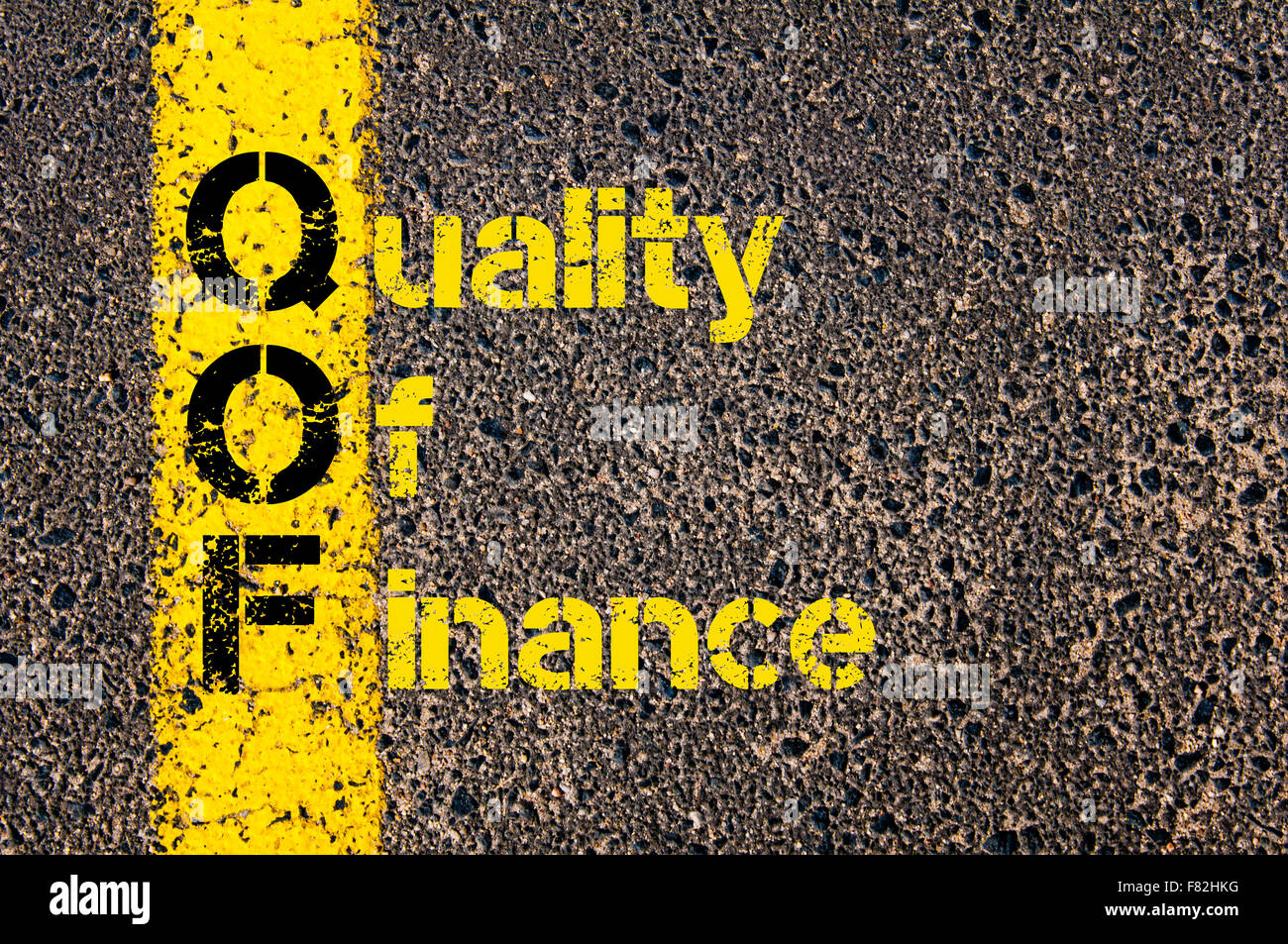 Concept image of Accounting Business Acronym QOF Quality Of Finance ...