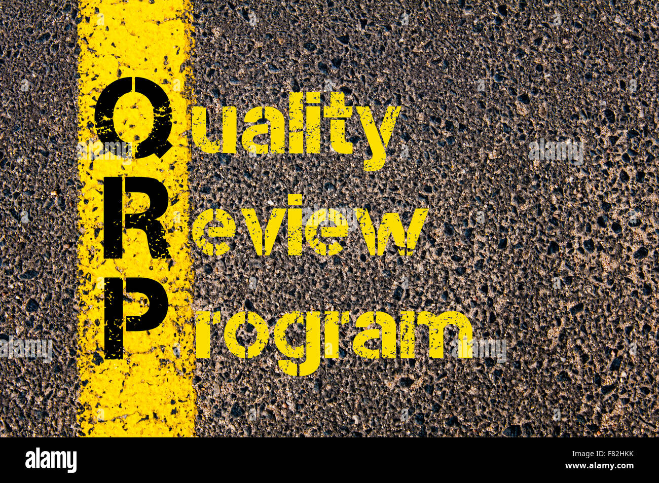 Concept image of Accounting Business Acronym QRP Quality Review Program ...
