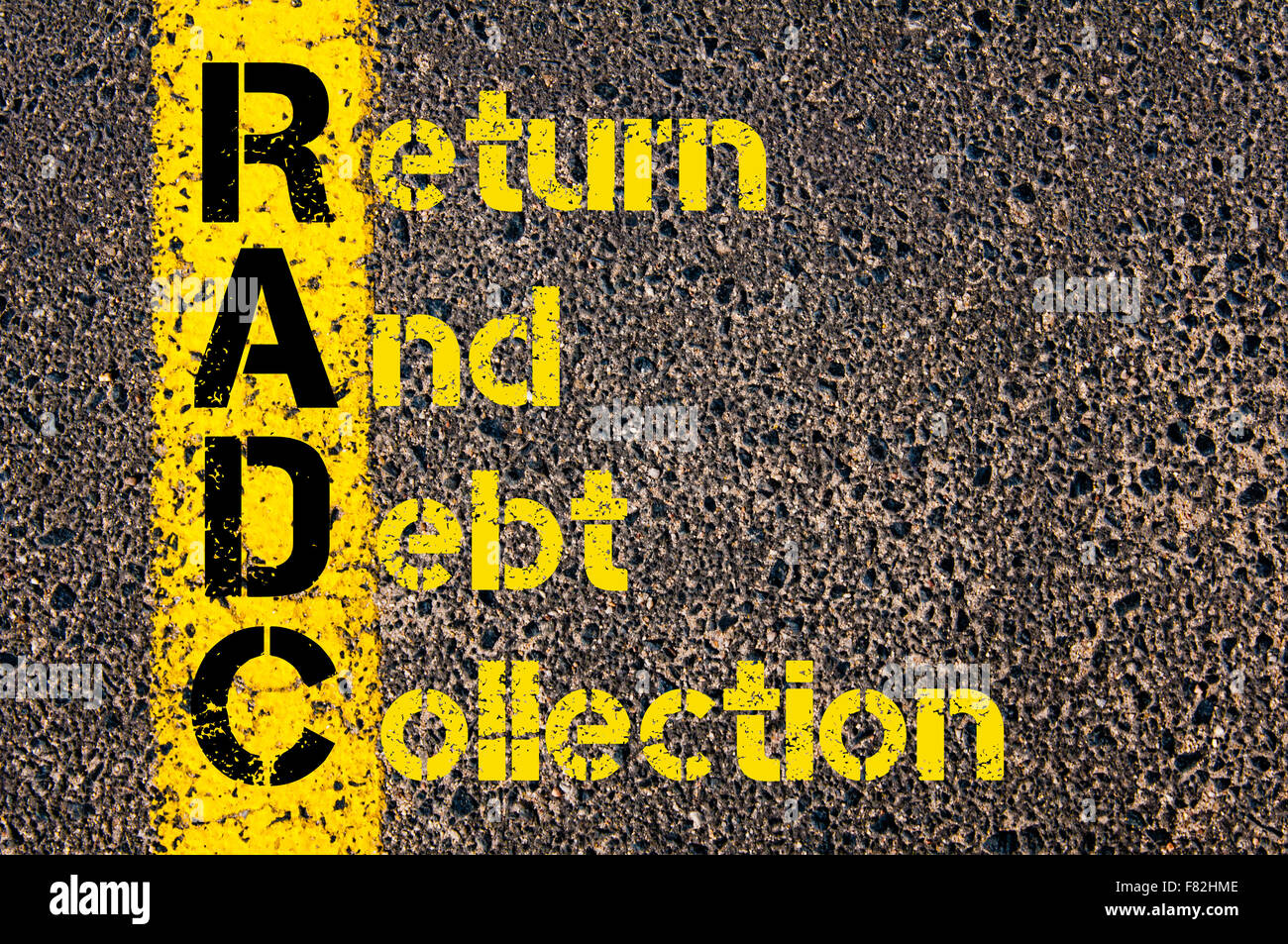 Concept image of Accounting Business Acronym RADC Return And Debt ...