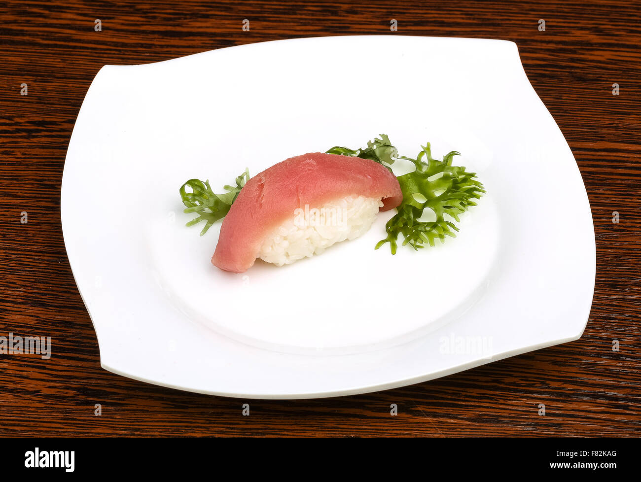 Japan traditional fresh cold Tuna sushi Stock Photo - Alamy
