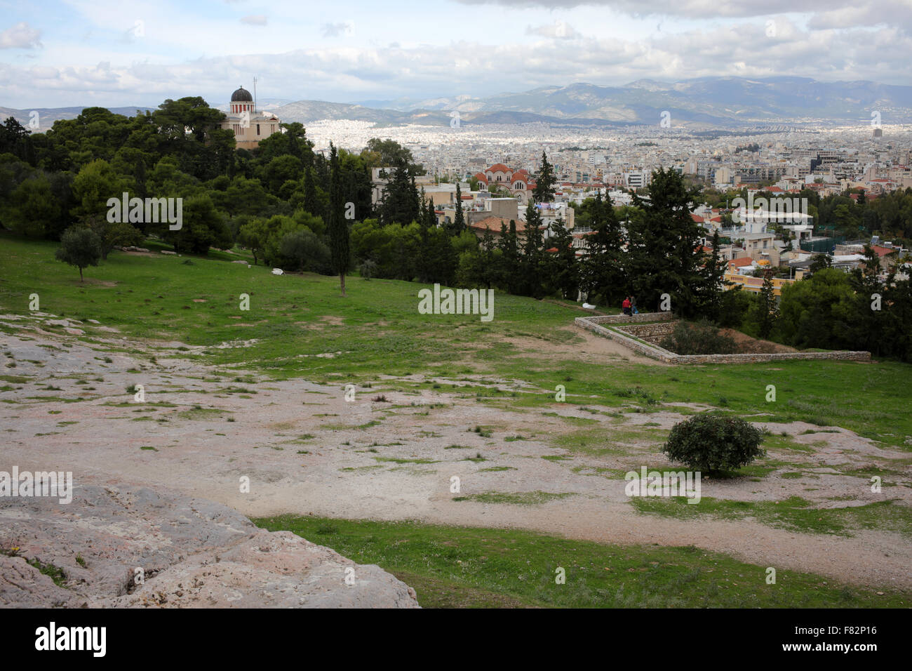 Mouson Hill - The Pnyx - Athens - Greece Stock Photo - Alamy