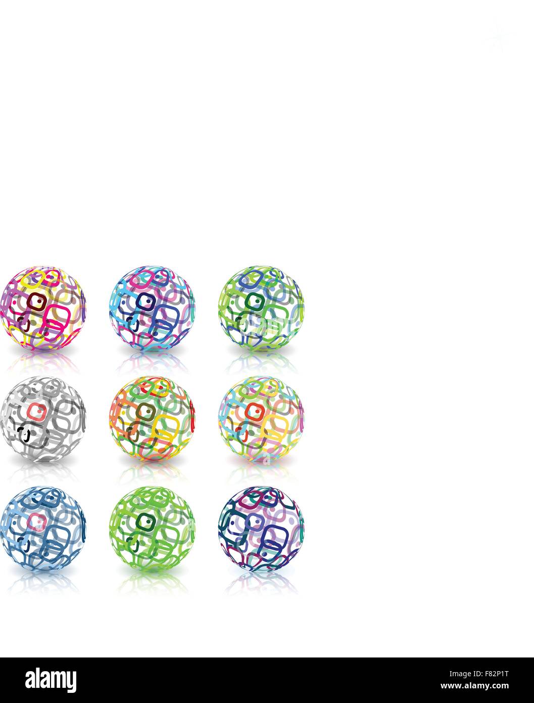 Rectangles world map network hi-res stock photography and images - Alamy