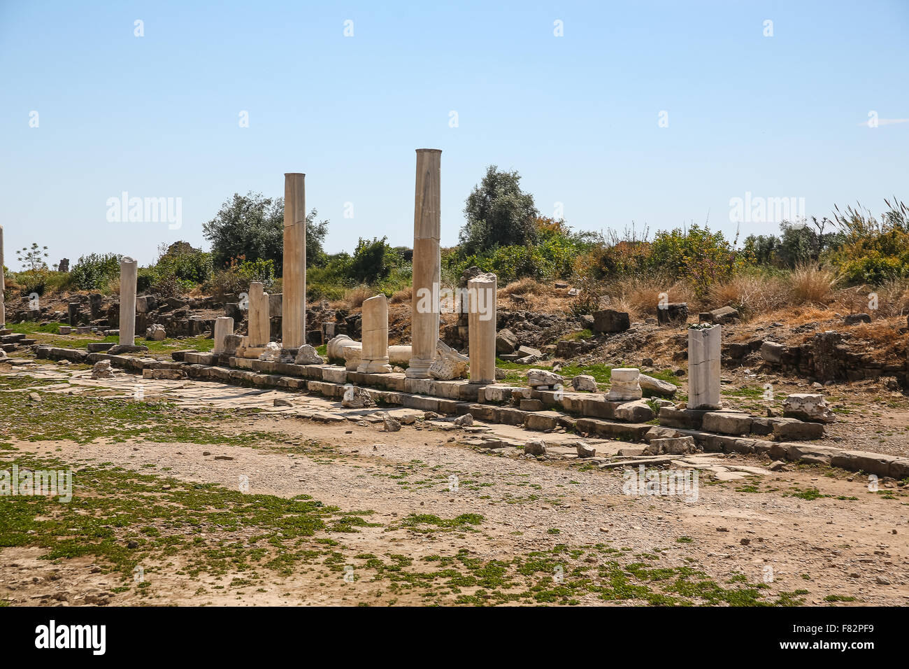 Ancient Side ruins in Turkey Kemer Antalya Stock Photo - Alamy