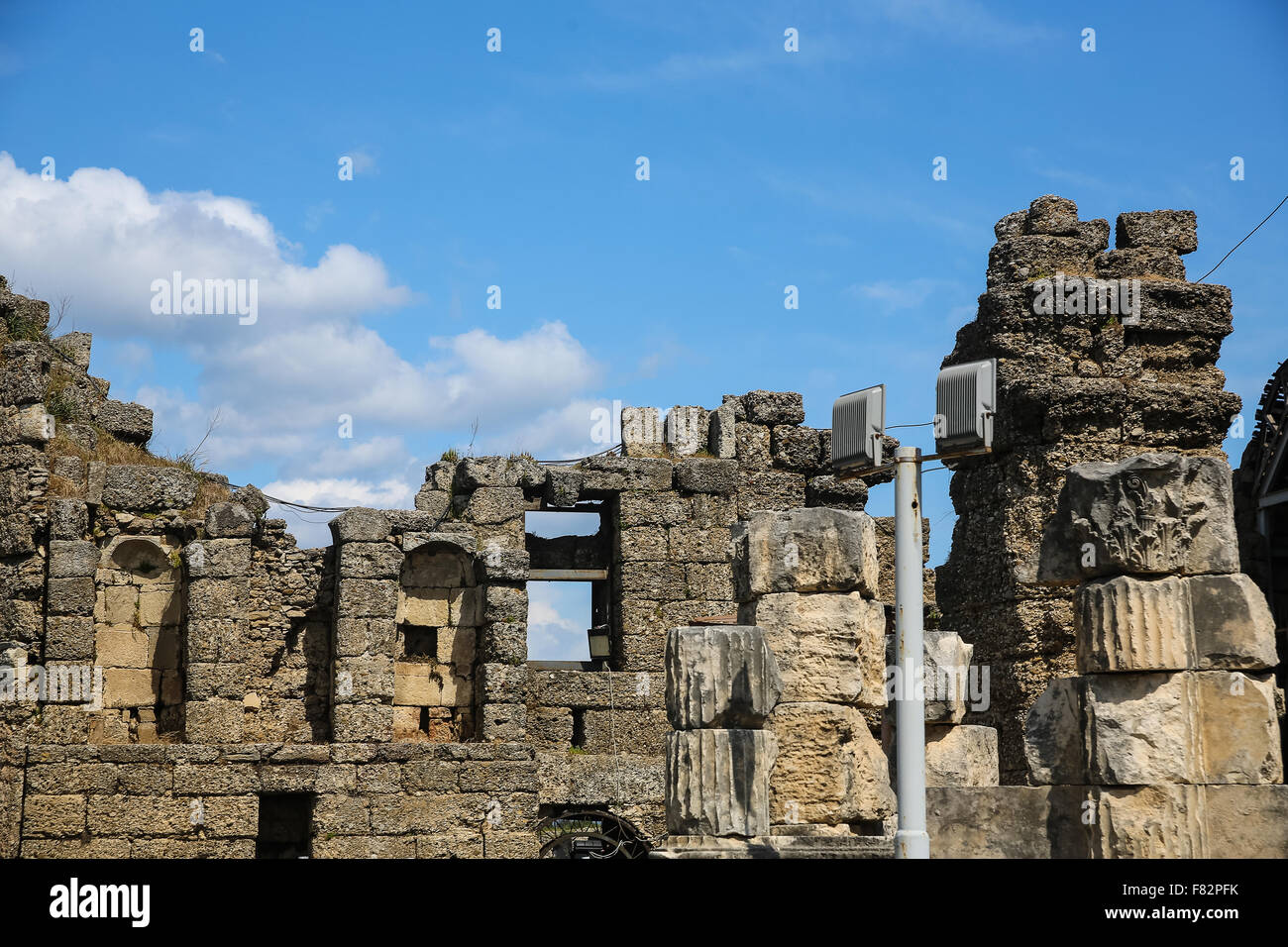 Ancient Side ruins in Turkey Kemer Antalya Stock Photo - Alamy