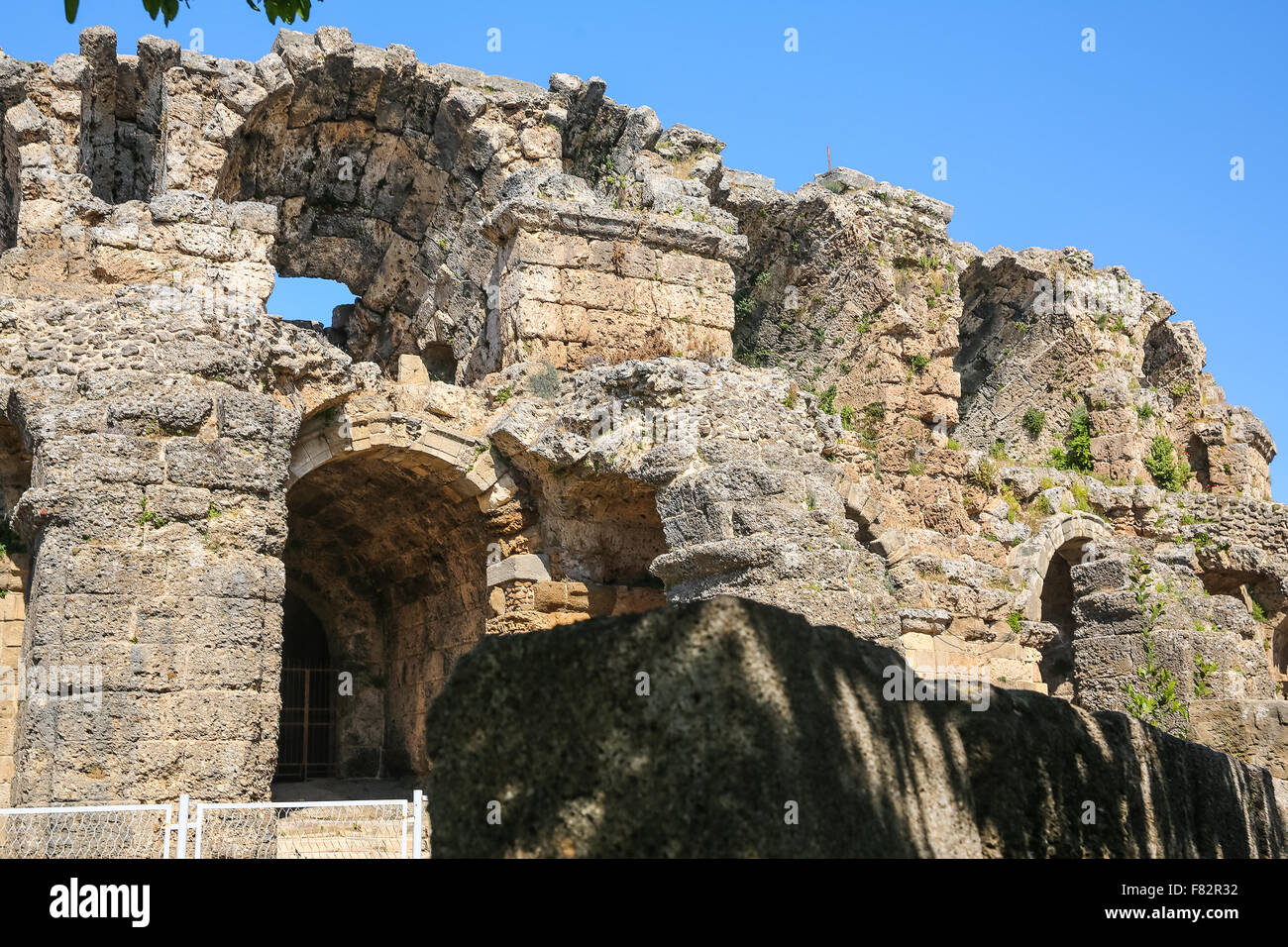 Ancient Side ruins in Turkey Kemer Antalya Stock Photo - Alamy