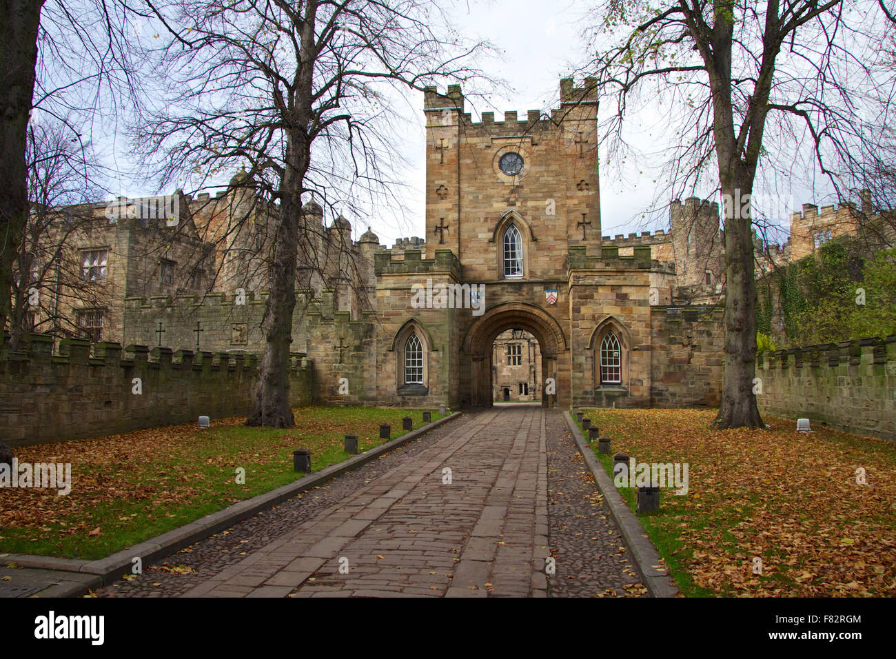 Durham university entrance Stock Photo - Alamy