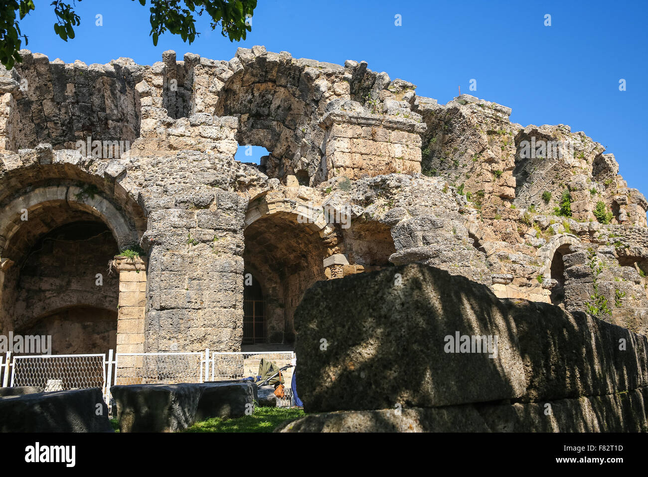 Ancient Side ruins in Turkey Kemer Antalya Stock Photo - Alamy