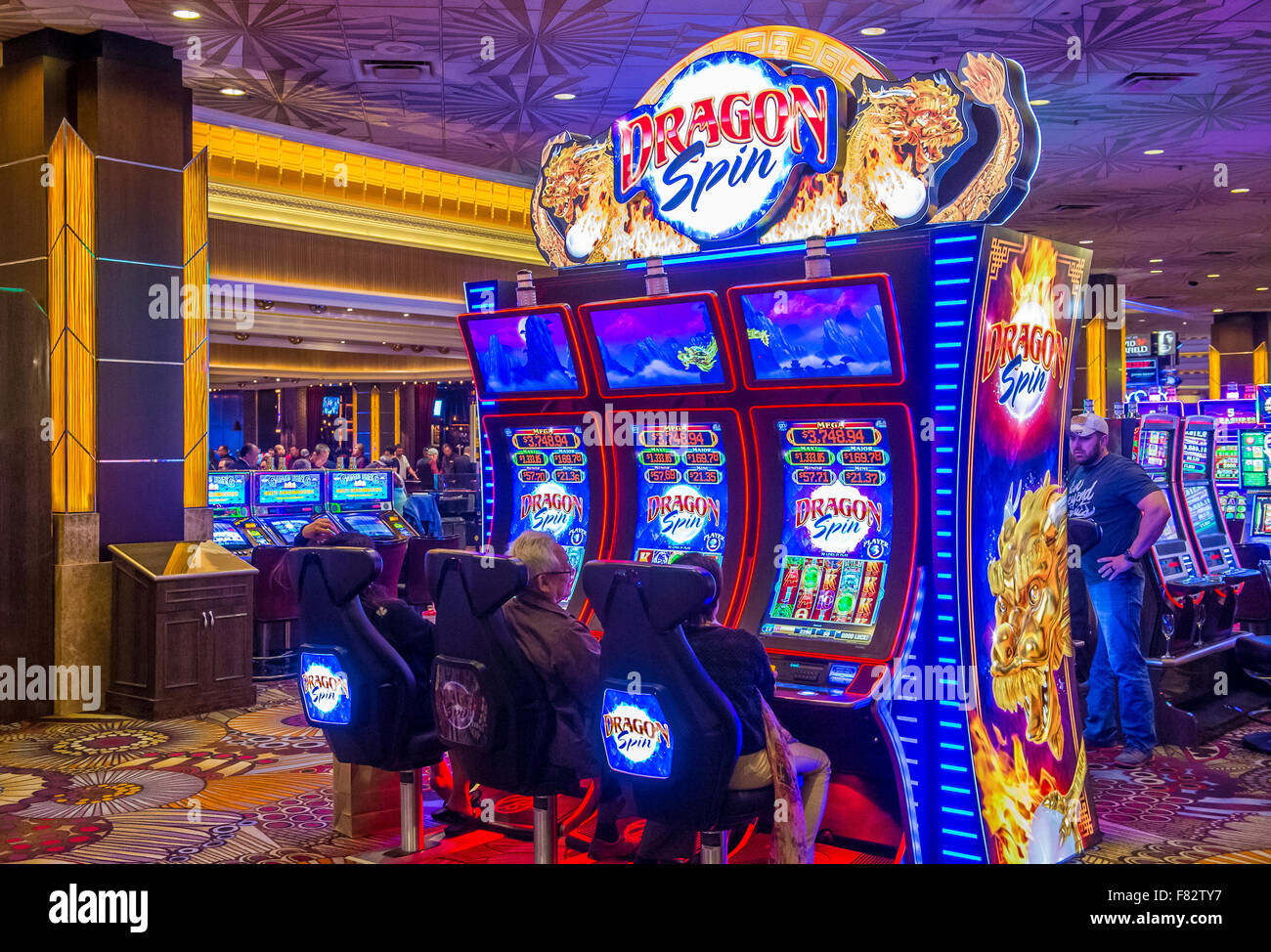 The interior of MGM hotel and casino in Las Vegas Stock Photo - Alamy