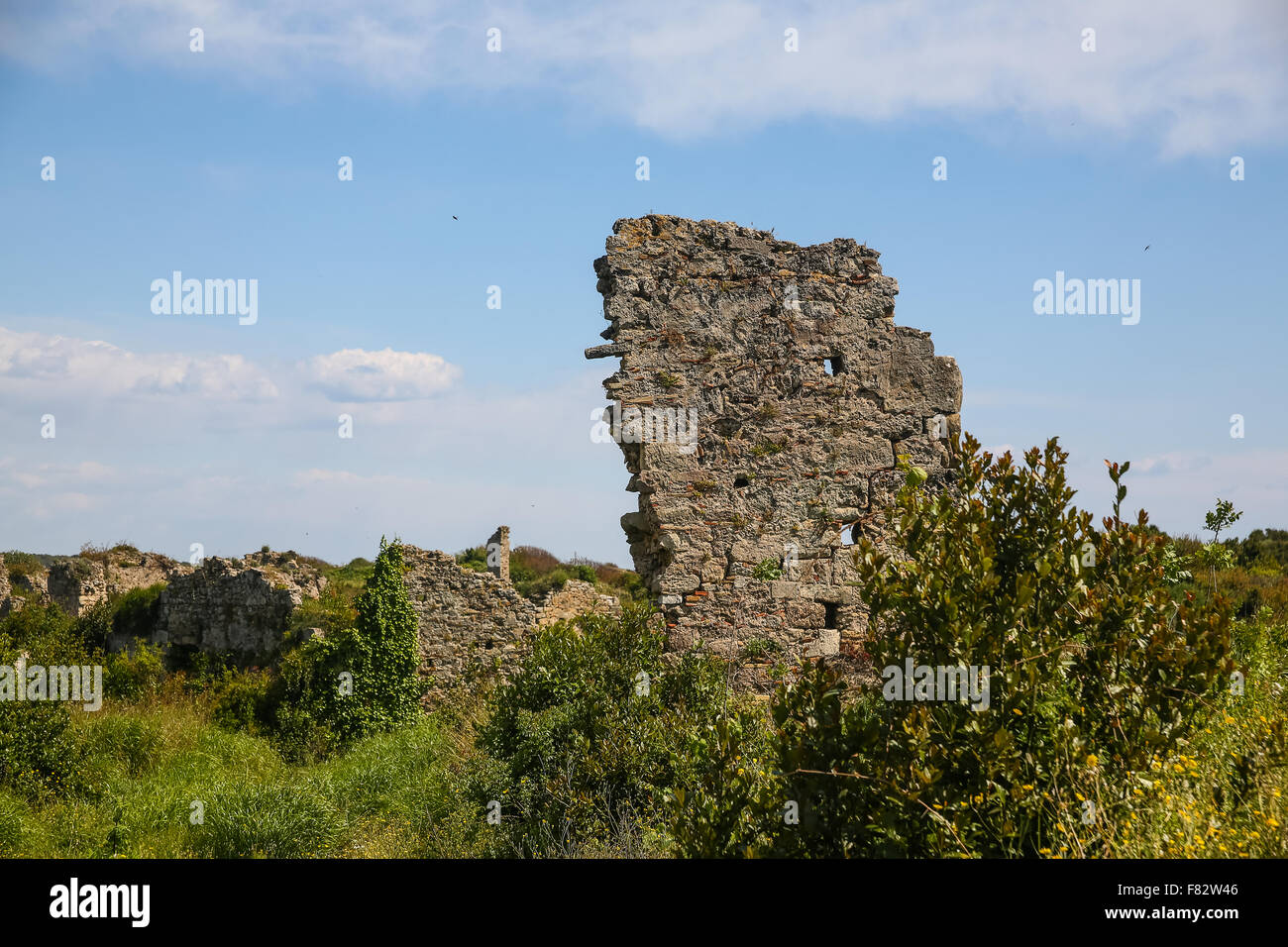 Ancient Side ruins in Turkey Kemer Antalya Stock Photo - Alamy