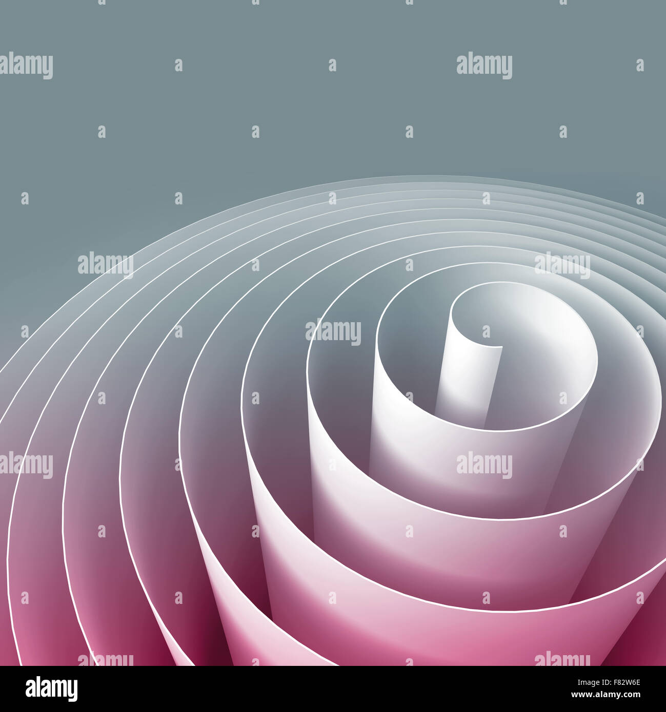 Abstract bent spiral structure hi-res stock photography and images - Alamy