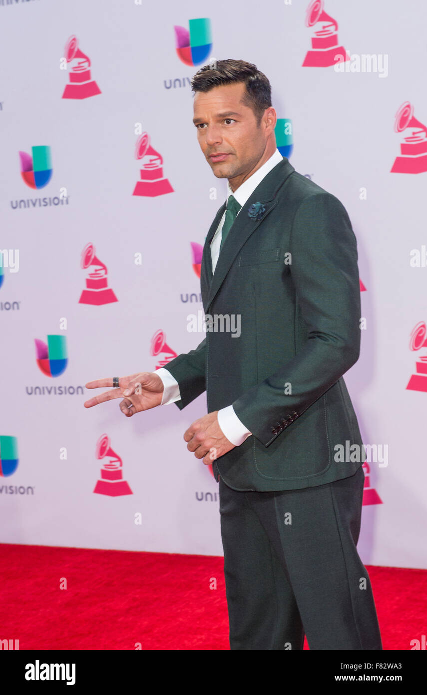 Singer Ricky Martin attends the 16th Annual Latin GRAMMY Awards at the ...