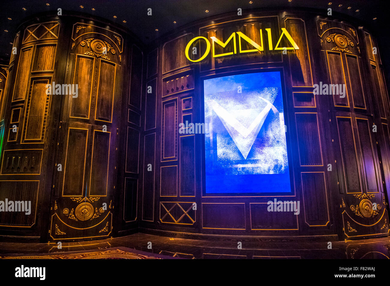 The Omnia Night club in Ceasars palace hotel in Las Vegas Stock Photo ...
