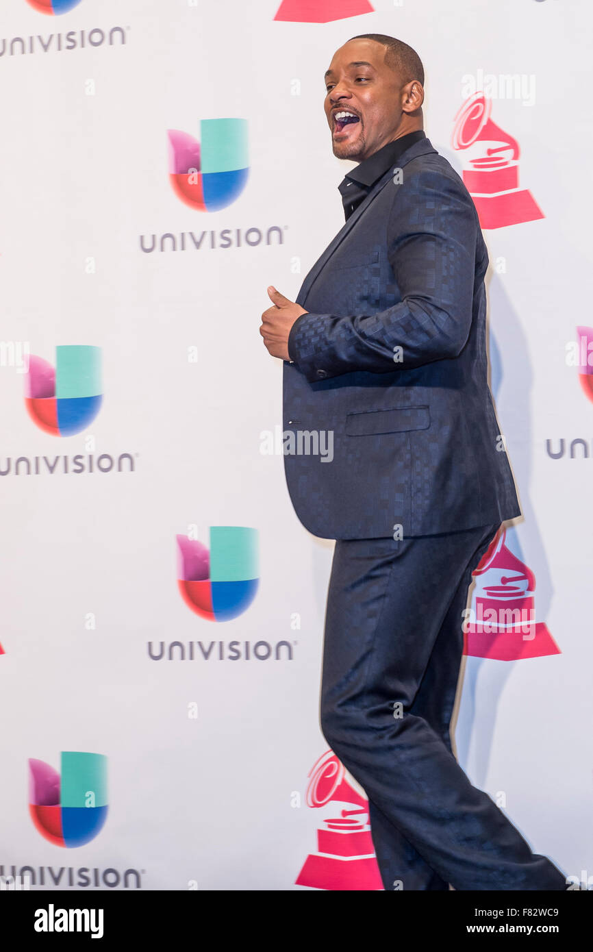 Actor Will Smith pose in the press room during the 16th Annual Latin ...