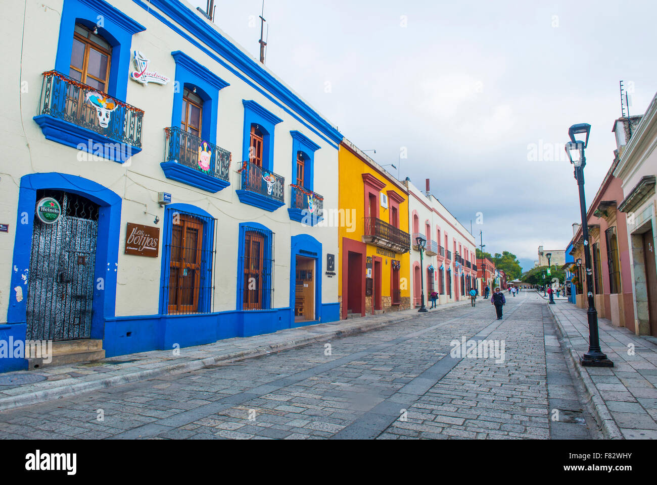 Street view of Oaxaca Mexico Stock Photo - Alamy