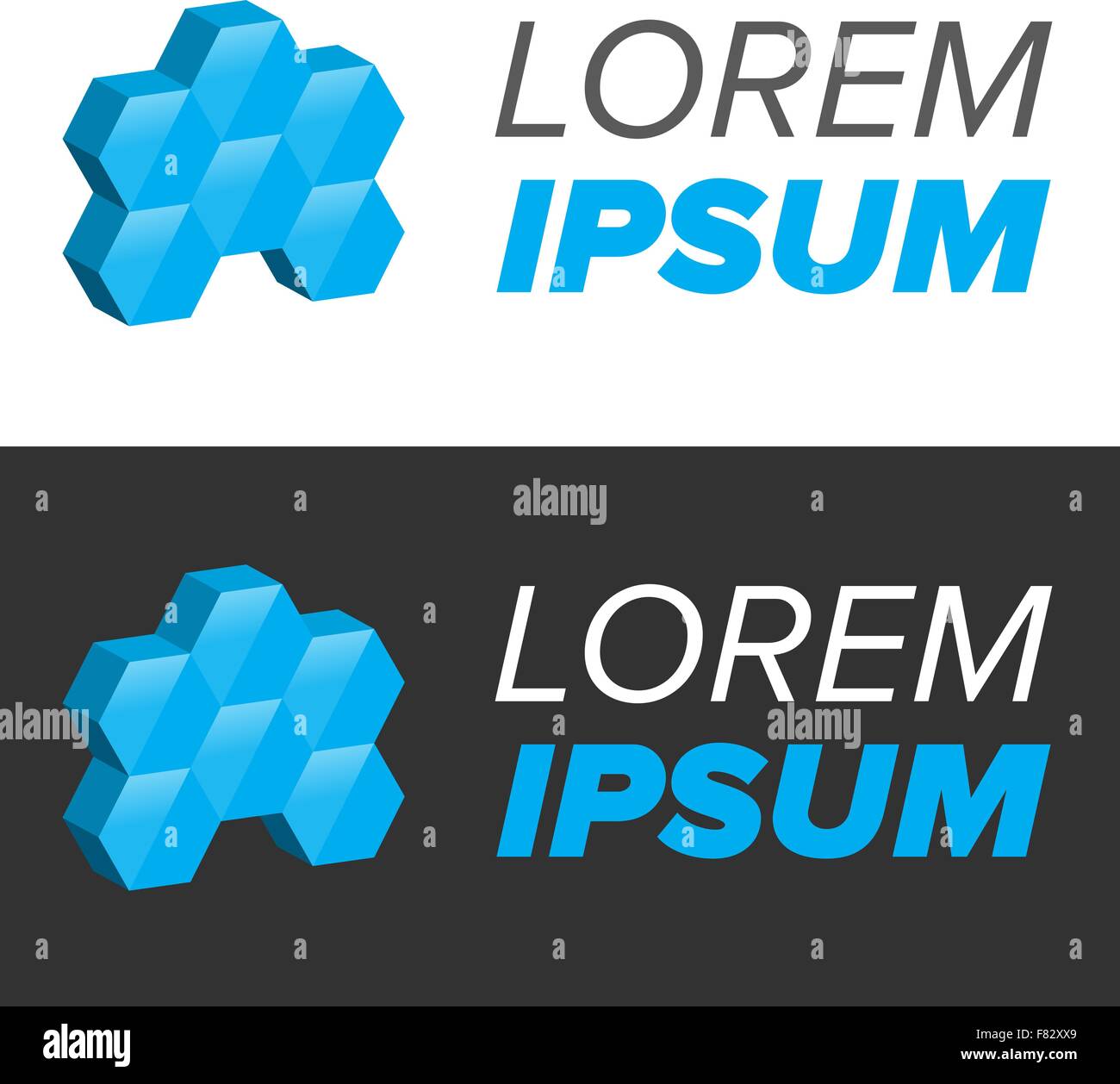 blue cell logo with shadow and sample text Stock Vector Image & Art - Alamy