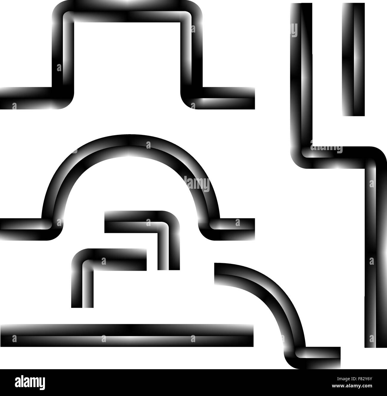 Curved pipe hi-res stock photography and images - Alamy