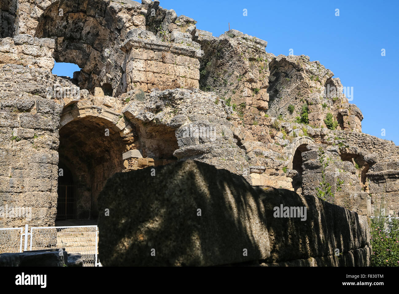 Ancient Side ruins in Turkey Kemer Antalya Stock Photo - Alamy