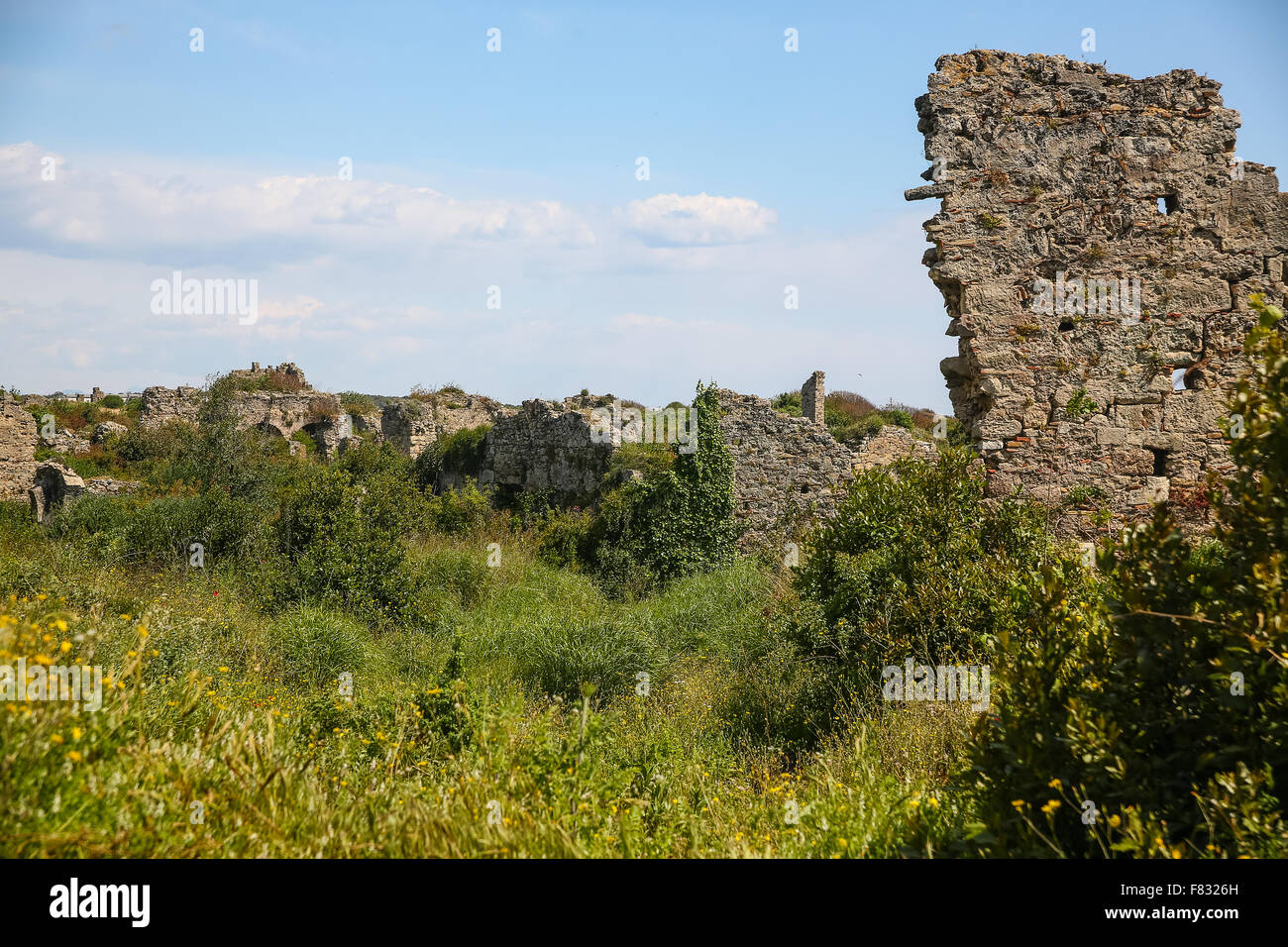 Ancient Side ruins in Turkey Kemer Antalya Stock Photo - Alamy
