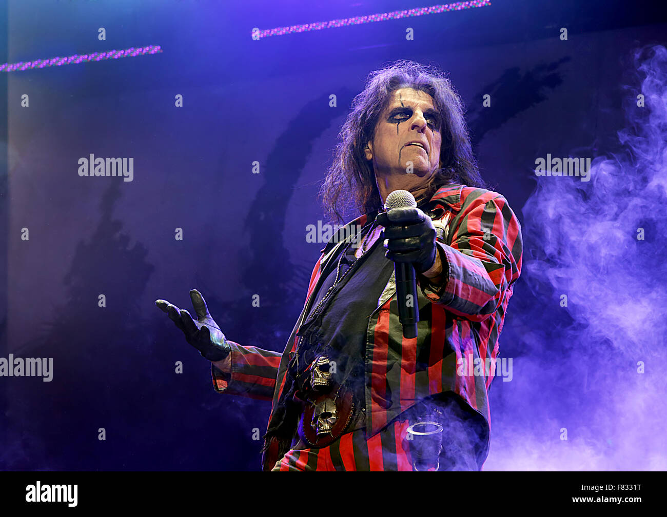 Alice Cooper performing at Manchester Arena Featuring: Alice Cooper ...