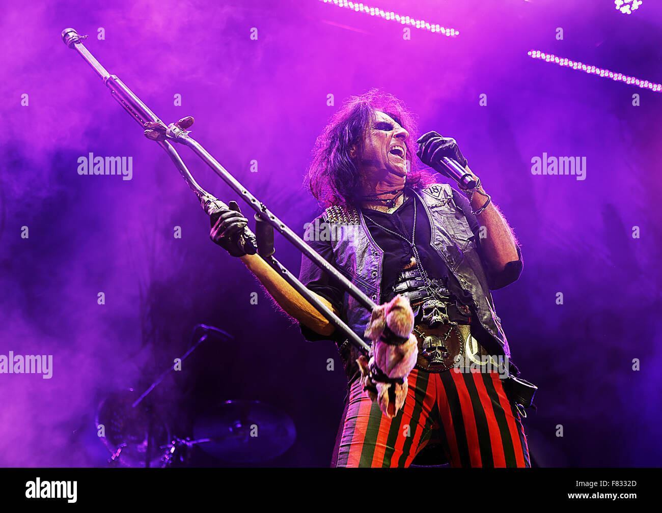 Alice Cooper performing at Manchester Arena Featuring: Alice Cooper ...