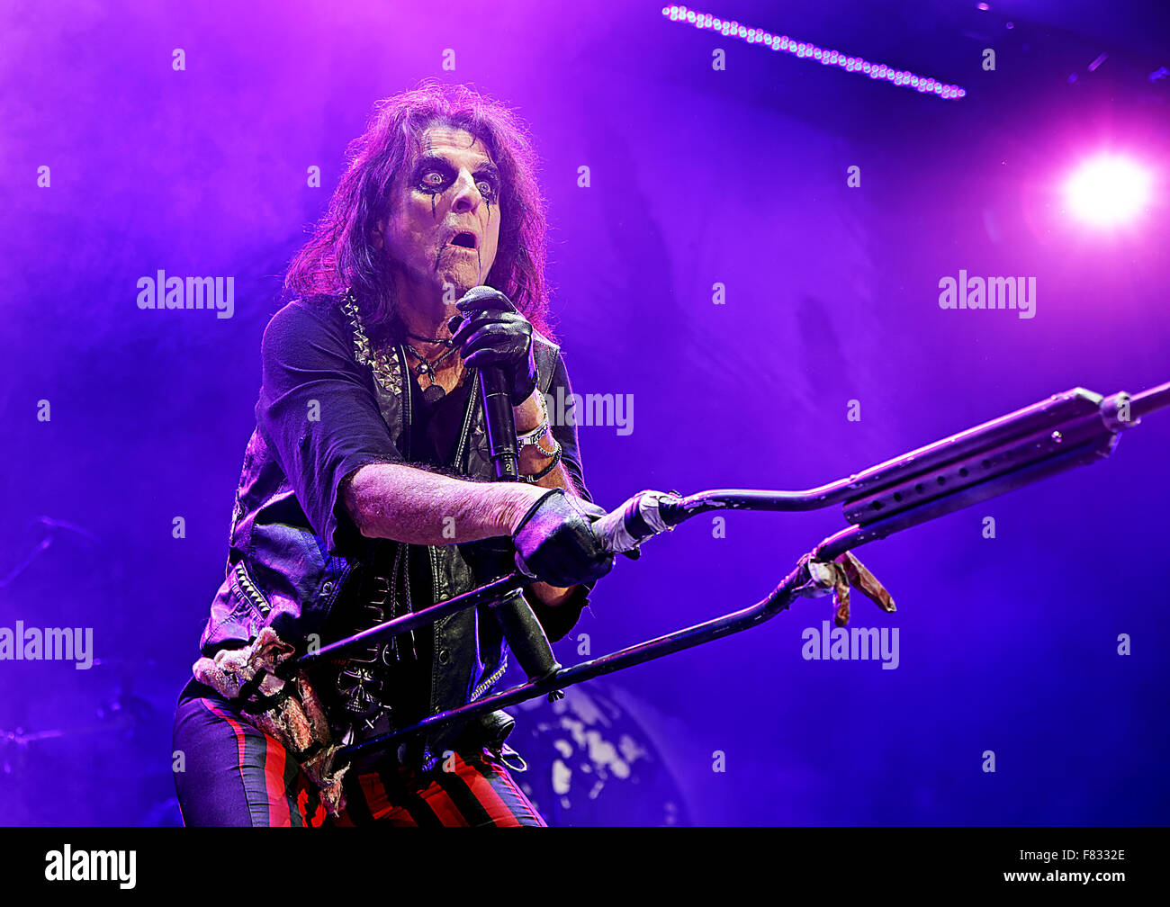 Alice Cooper performing at Manchester Arena Featuring: Alice Cooper ...