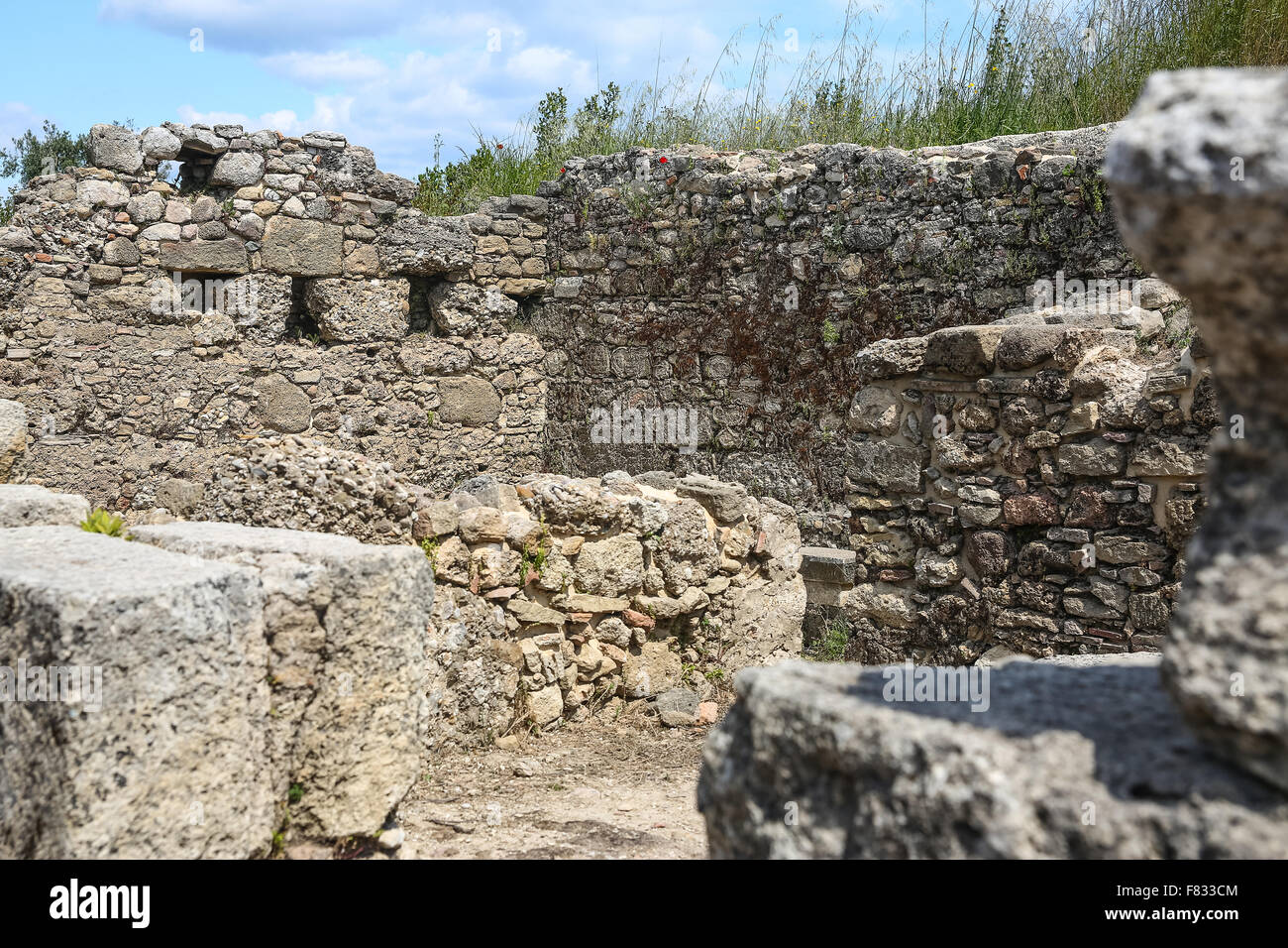 Ancient Side ruins in Turkey Kemer Antalya Stock Photo - Alamy