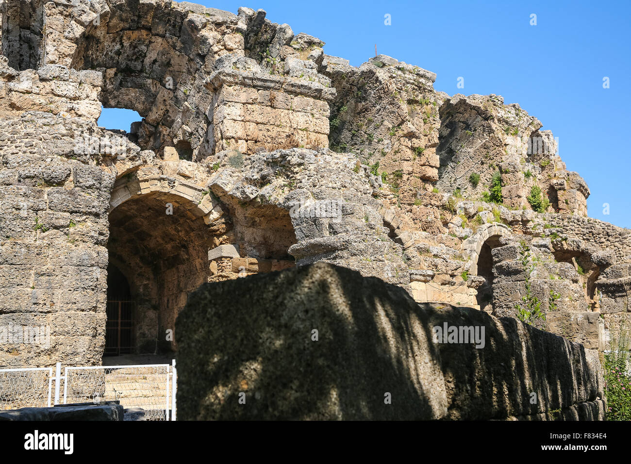 Ancient Side ruins in Turkey Kemer Antalya Stock Photo - Alamy