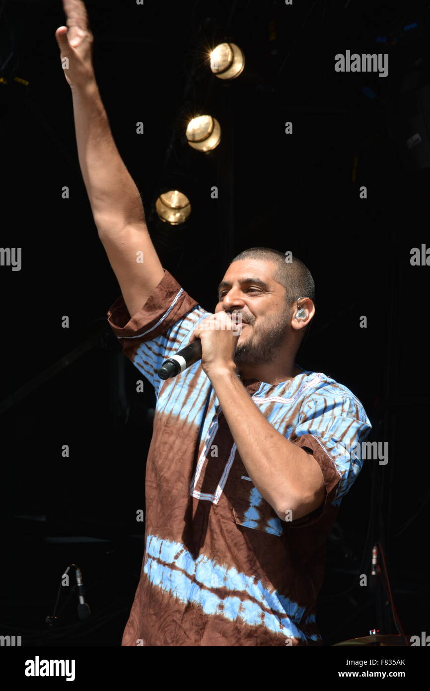 Criolo Brazilian Rapper and Soul Singer, Open Air Stage, WOMAD 2015 ...