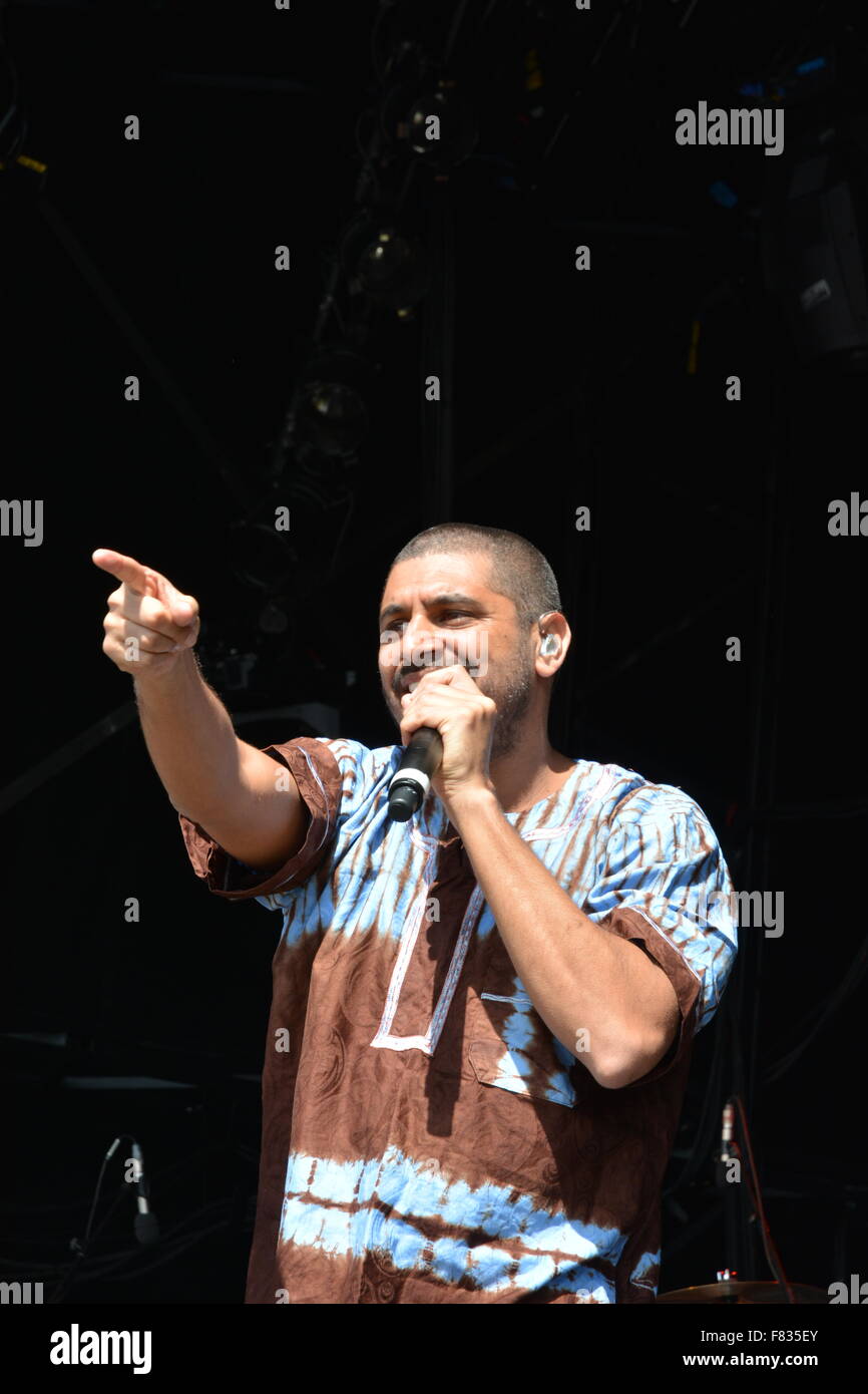 Criolo Brazilian Rapper and Soul Singer, Open Air Stage, WOMAD 2015 ...