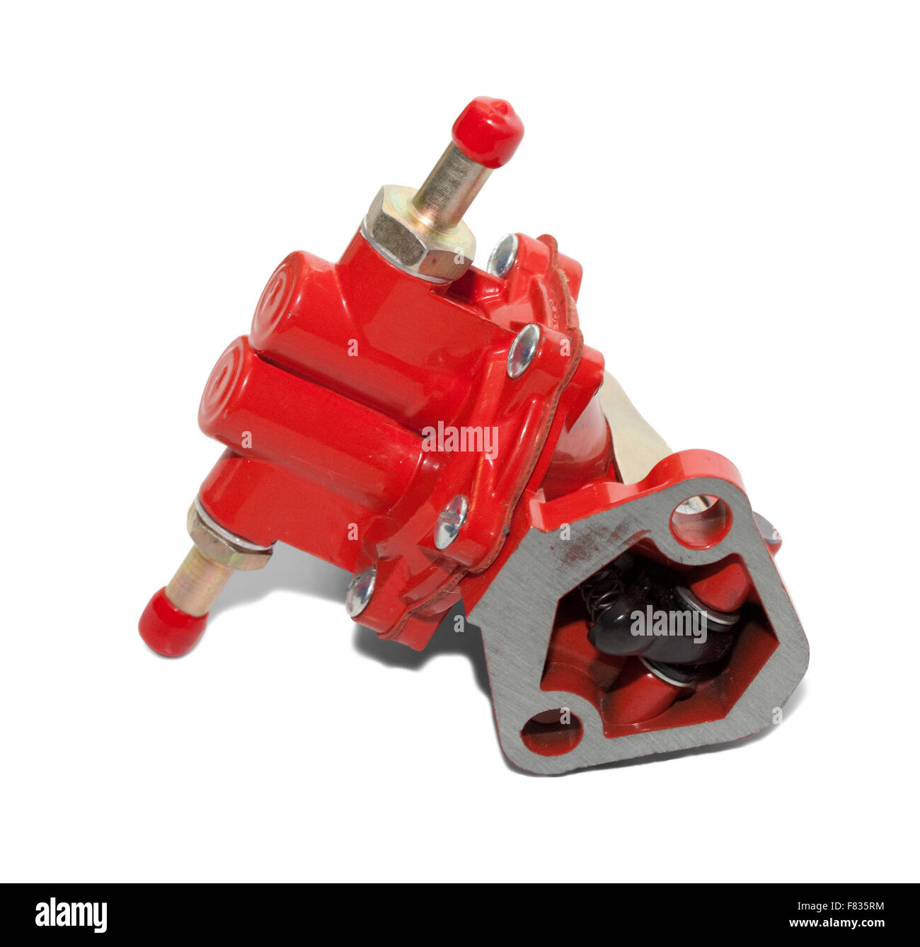 Red petrol pump Cut Out Stock Images & Pictures - Alamy