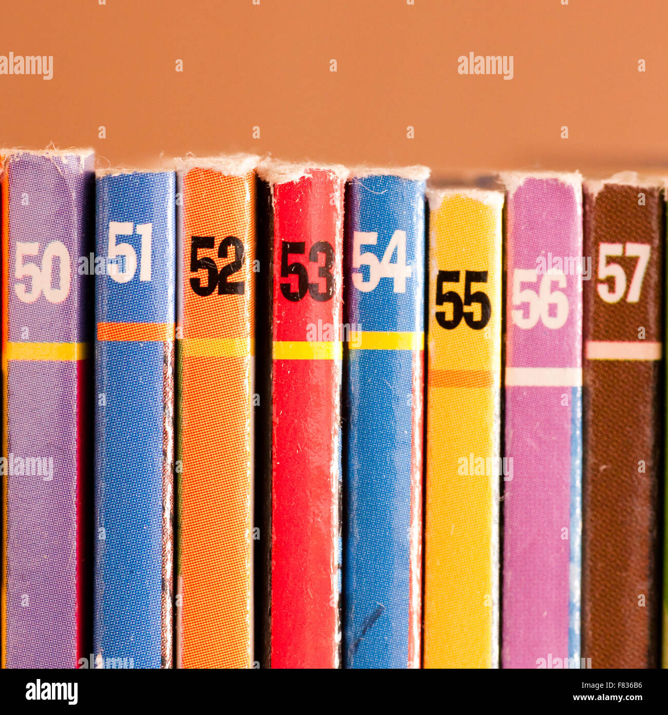 Numbers on colored background, part of a comics collection Stock Photo ...