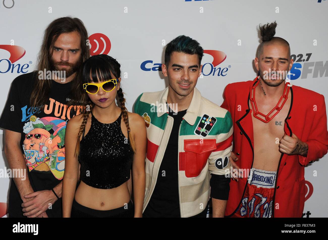 Jack Lawless, JinJoo Lee, Joe Jonas, Cole Whittle, DNCE in attendance ...