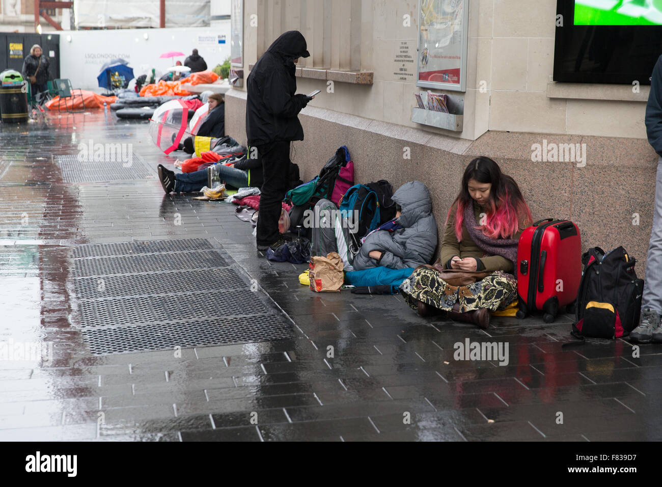 Hunger Games fans camping out in Leicester Square to wait for the UK ...