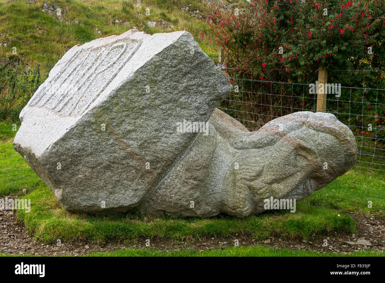 'Fallen Christ', a sculpture by Ronald Rae, at the MacLeod Centre, Isle ...