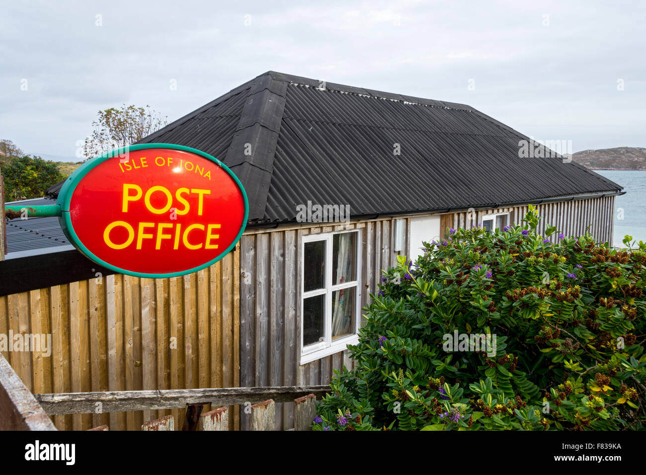 The Post Office in the Village Street, Baile Mór, Isle of Iona, Inner ...