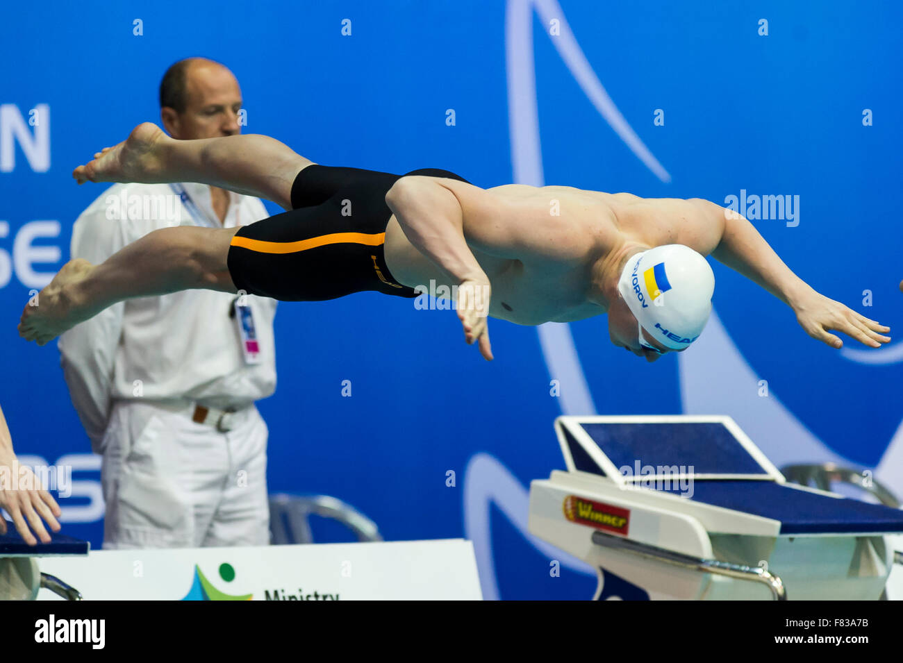 Netanya, Israel. 04th Dec, 2015. GOVOROV Andriy UKR Men's 100m ...