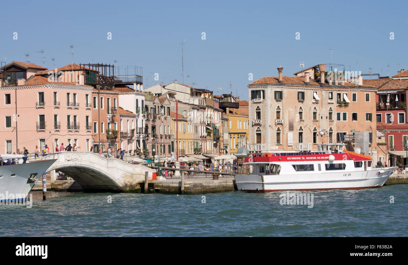 Via Giuseppe Garibaldi and Ponte del la Veneta Marina Stock Photo - Alamy