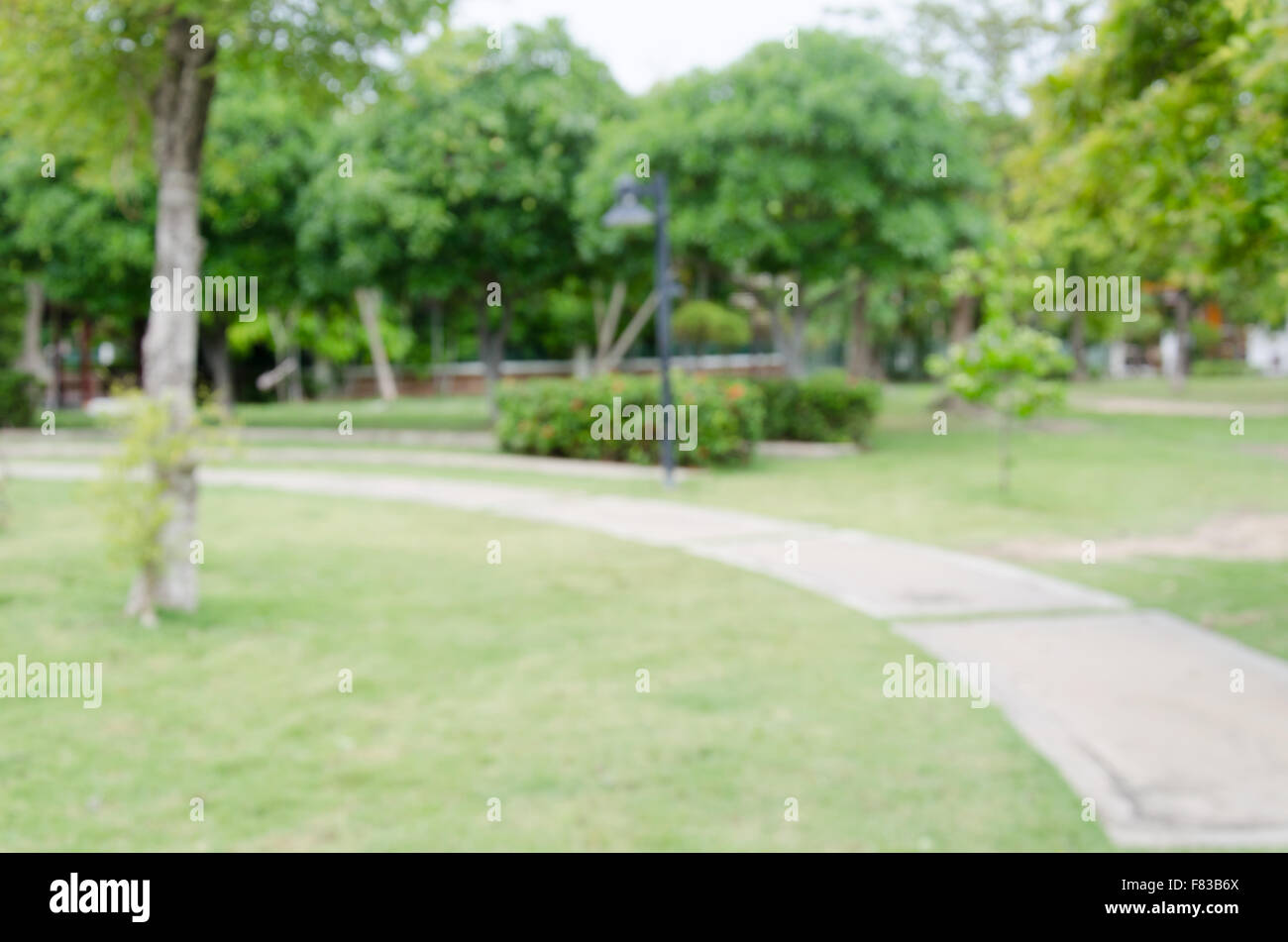 atmosphere around Park blur background Stock Photo - Alamy