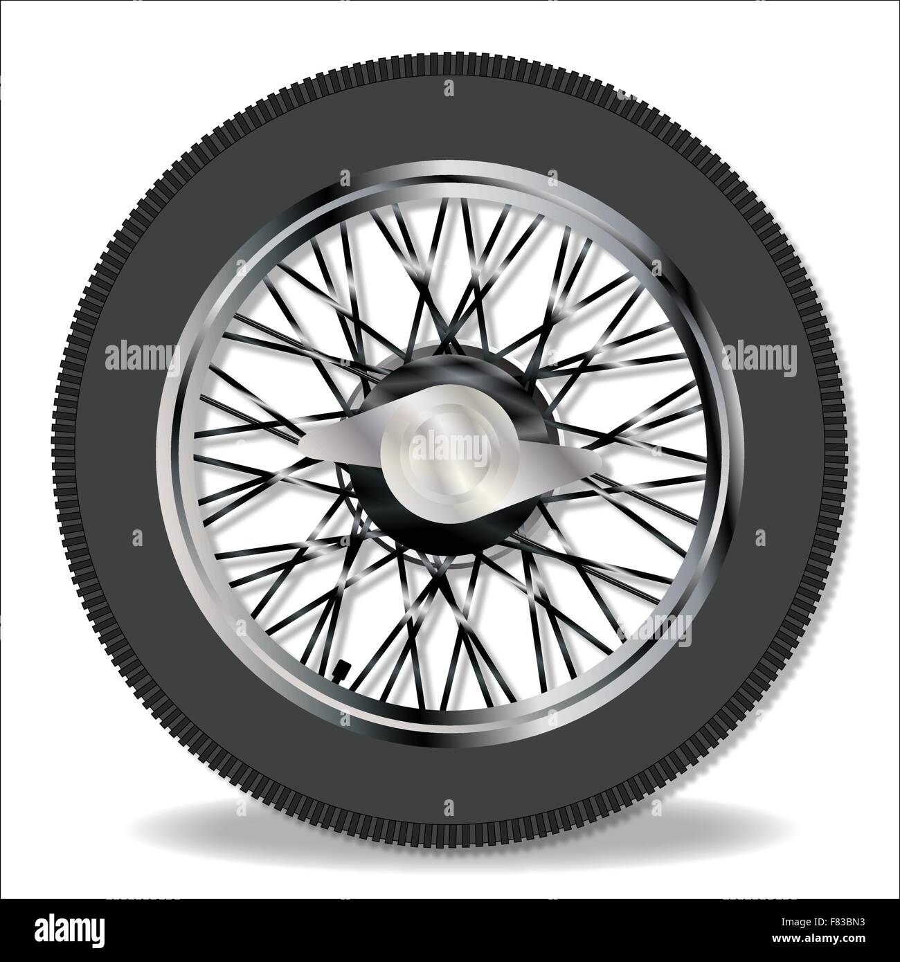 Wire spoke wheel Stock Vector Images - Alamy