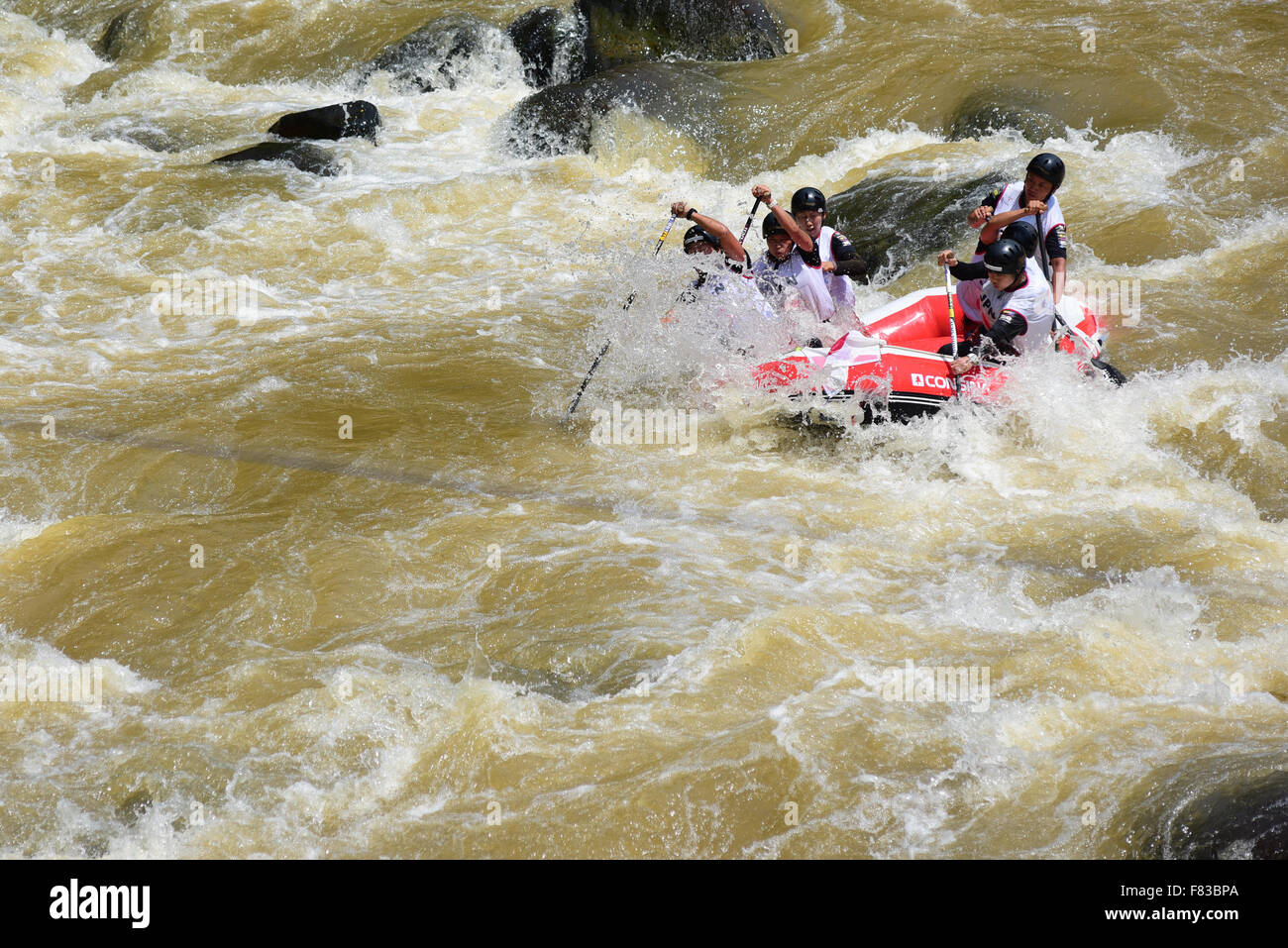 Citarik River, West Java, Indonesia. December 5, 2015. Japan open women ...
