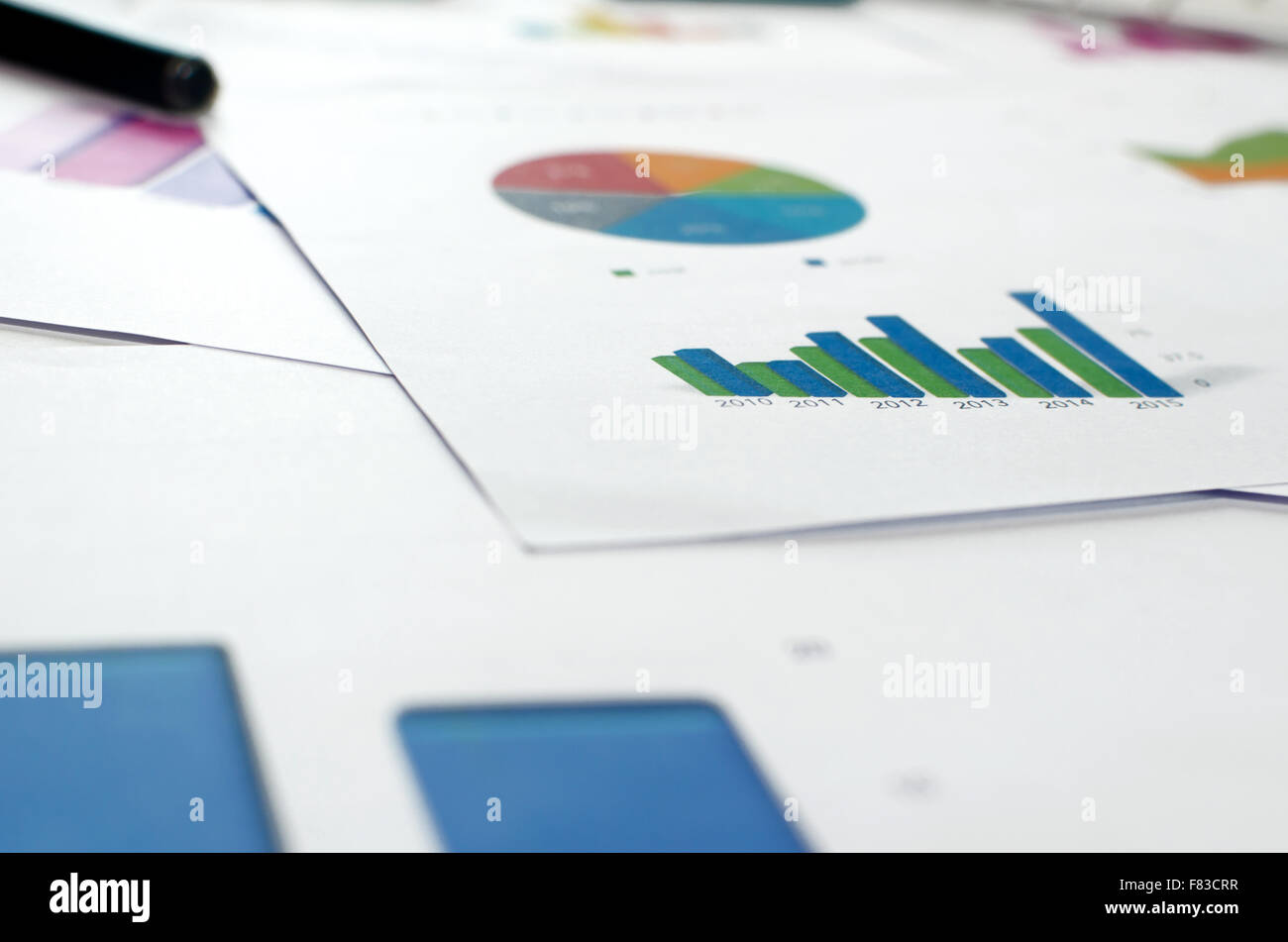 Financial accounting graphs and charts analysis Stock Photo - Alamy