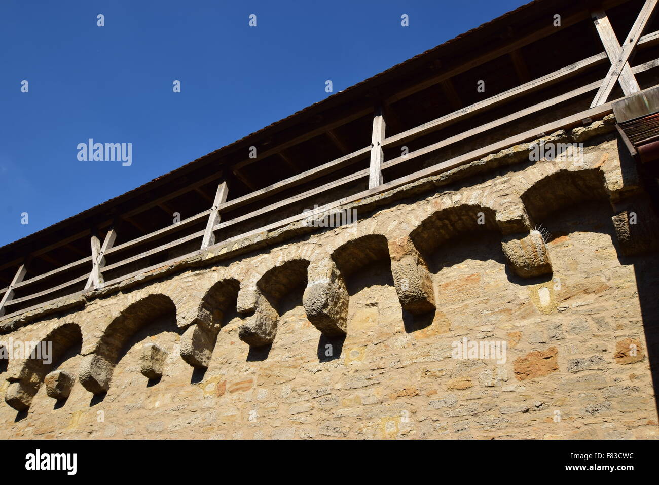 Medieval town wall in Europe Stock Photo - Alamy