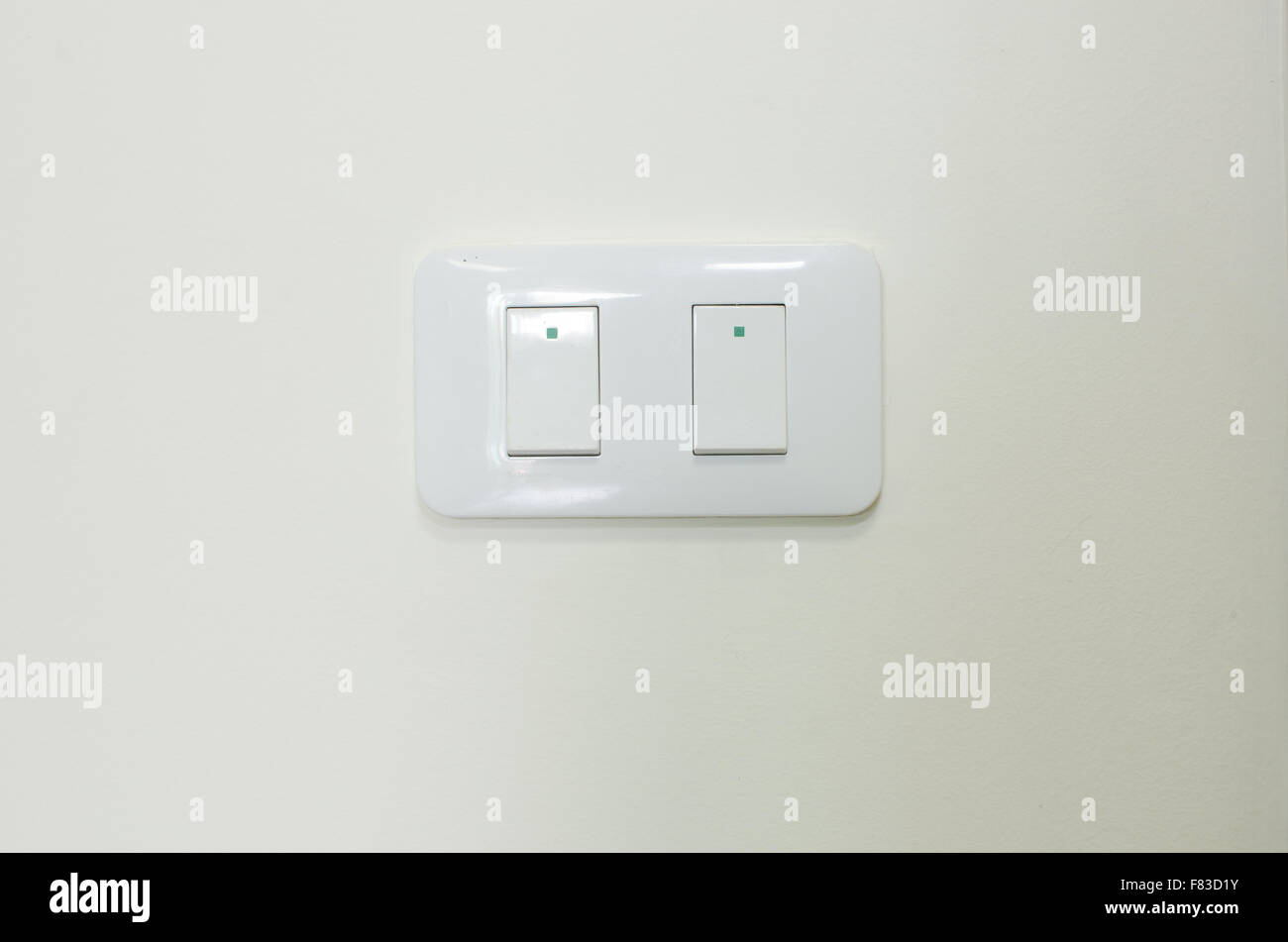 pressing electronic-light switch Stock Photo - Alamy