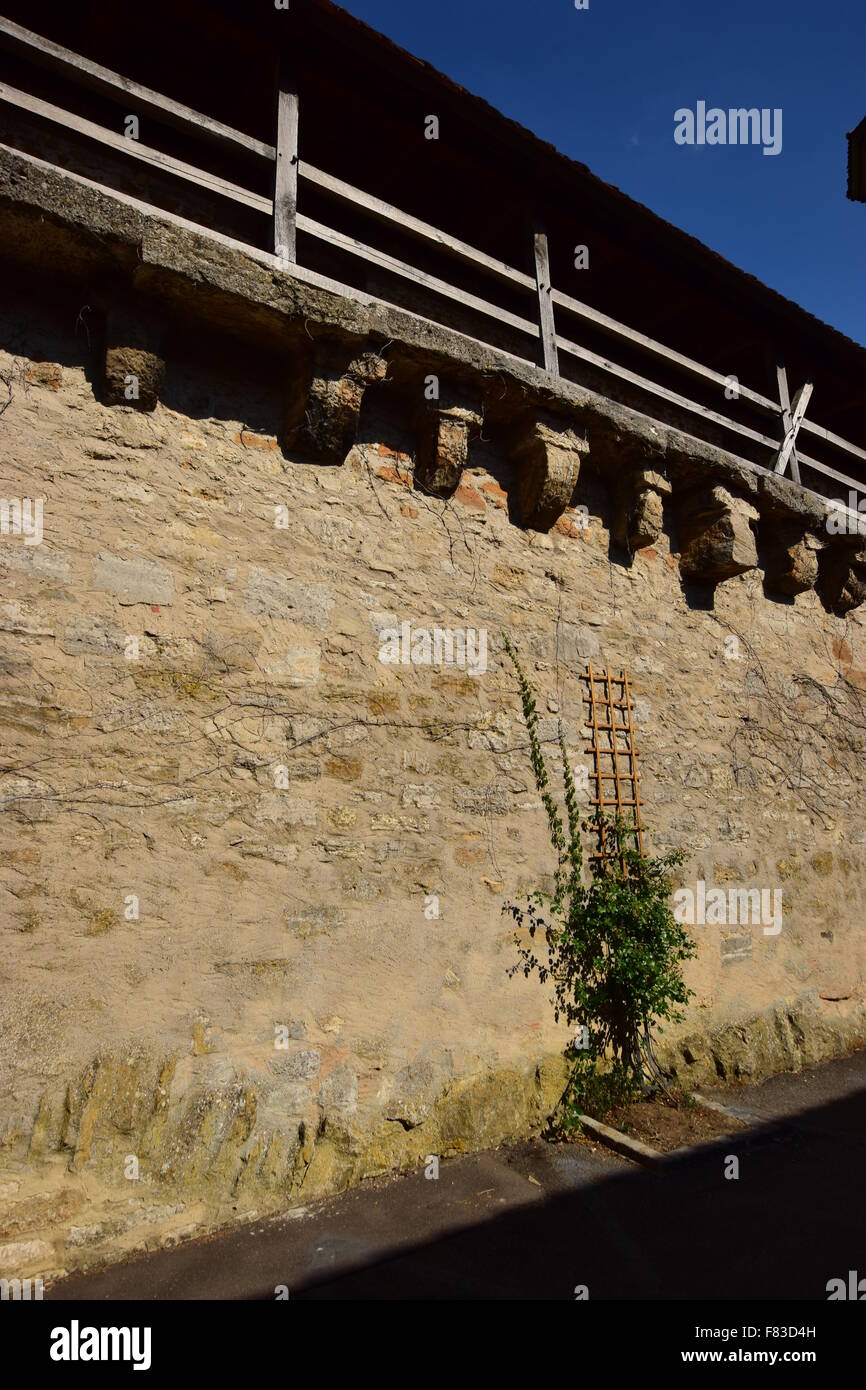 Medieval town wall in Europe Stock Photo - Alamy